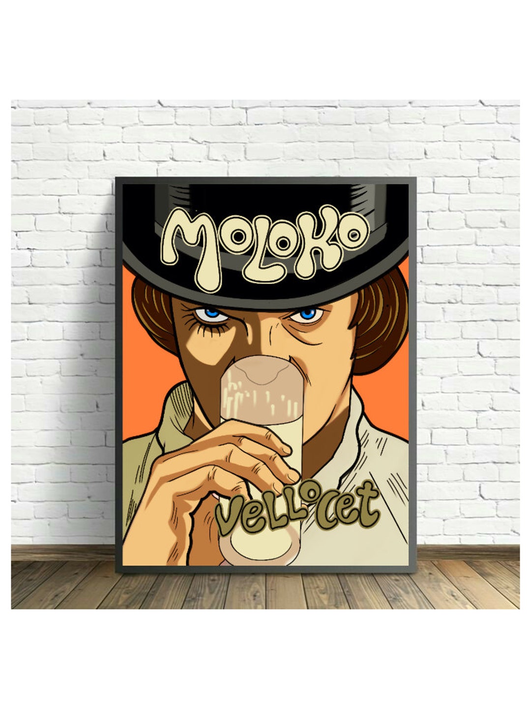 A Clockwork Orange Poster, Alex Delarge Wall Art, Fine Art Print, Movie ...