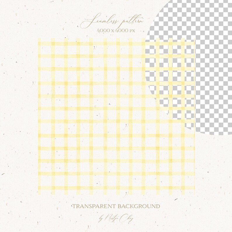 Watercolor Strawberry Chicks Seamless Pattern: Yellow Checkered ...