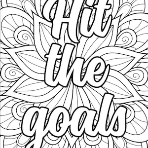 Motivational Quotes Coloring Pages - Digital - Etsy
