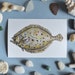 Fluke Atlantic Fish 4x6 Watercolor Print - Etsy