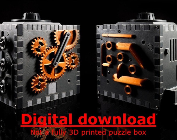 One of a Kind Cryptex Cylinder Puzzle Box - STL Files and Assembly ...