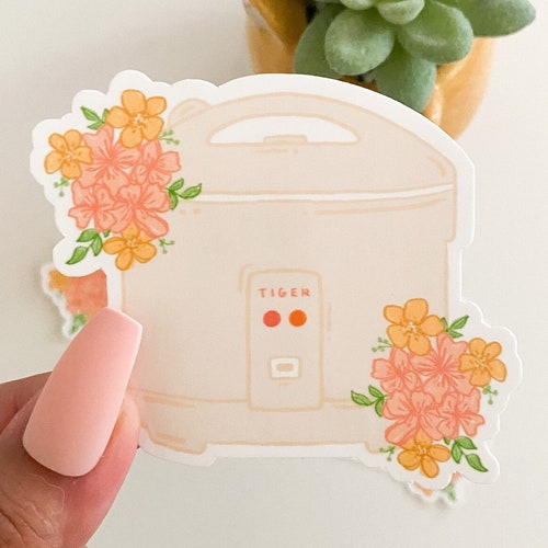 Rice Cooker Sticker Asian Sticker Food Sticker Chinese - Etsy