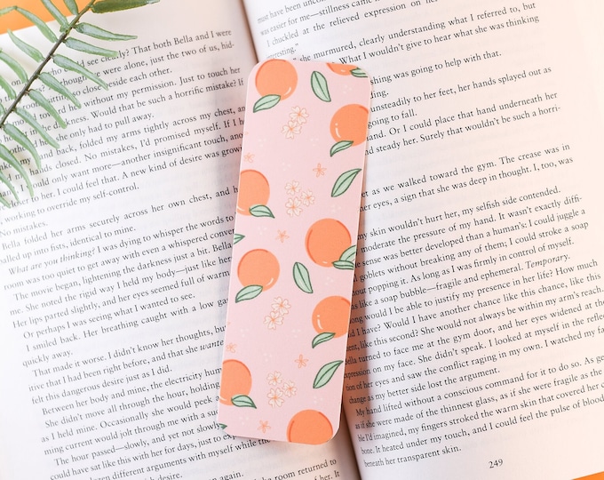 Colourful Cute Bookmark Set, Orange Color Palette, Booklover Gift ...