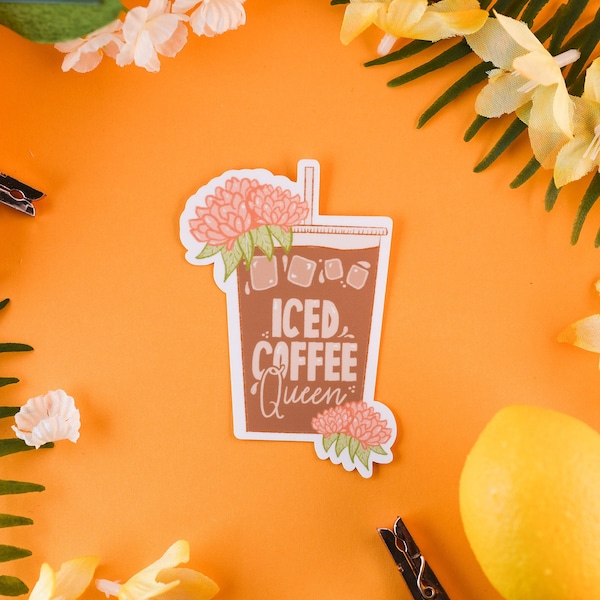 Iced Coffee Sticker - Etsy