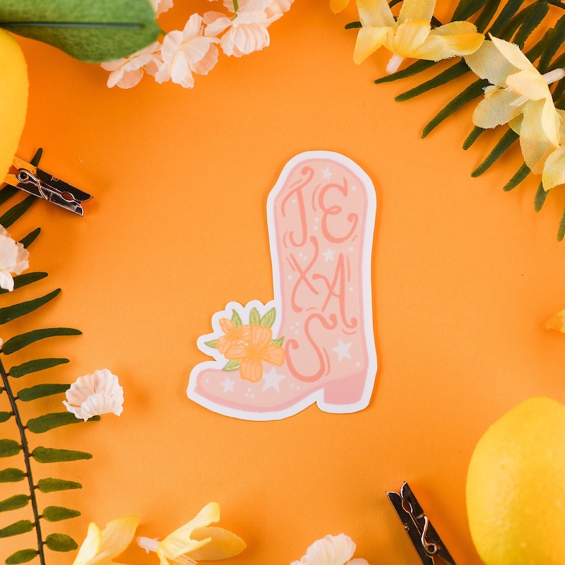 Texas Sticker - Etsy