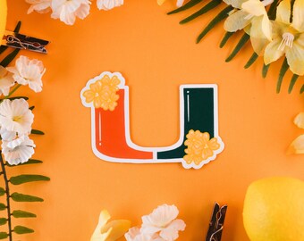 University of Miami Sticker Pack - Etsy