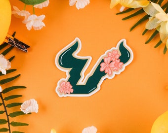 USF South Florida Bulls 3 Premium Vinyl Decal Licensed NCAA Set of 2 - Etsy