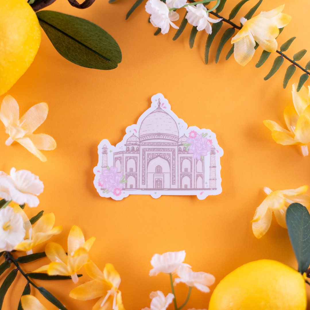 Taj Mahal Sticker, India, Travel, Landmark - Etsy