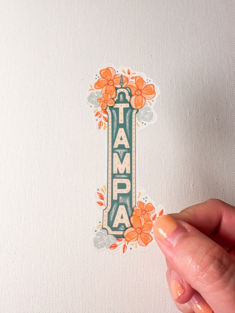 Tampa Sign Sticker - Etsy