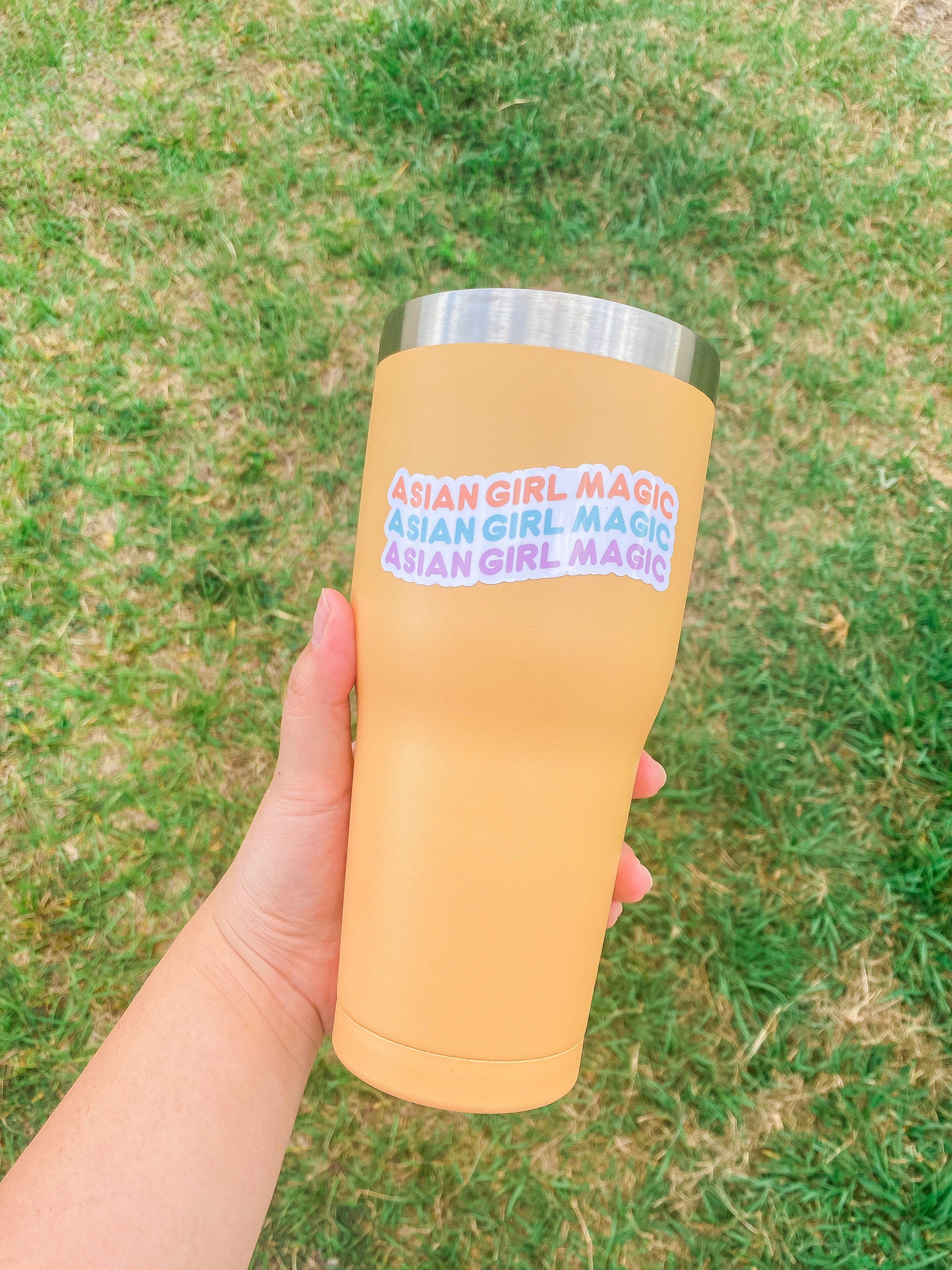 Asian Girl Magic Wavy Sticker Asian Sticker AAPI Sticker - Etsy