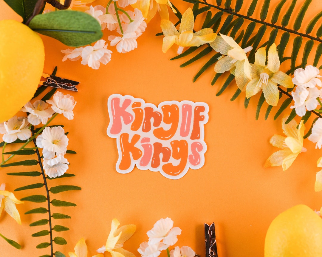 King of Kings Sticker, Jesus, Faith, Christian, Retro - Etsy