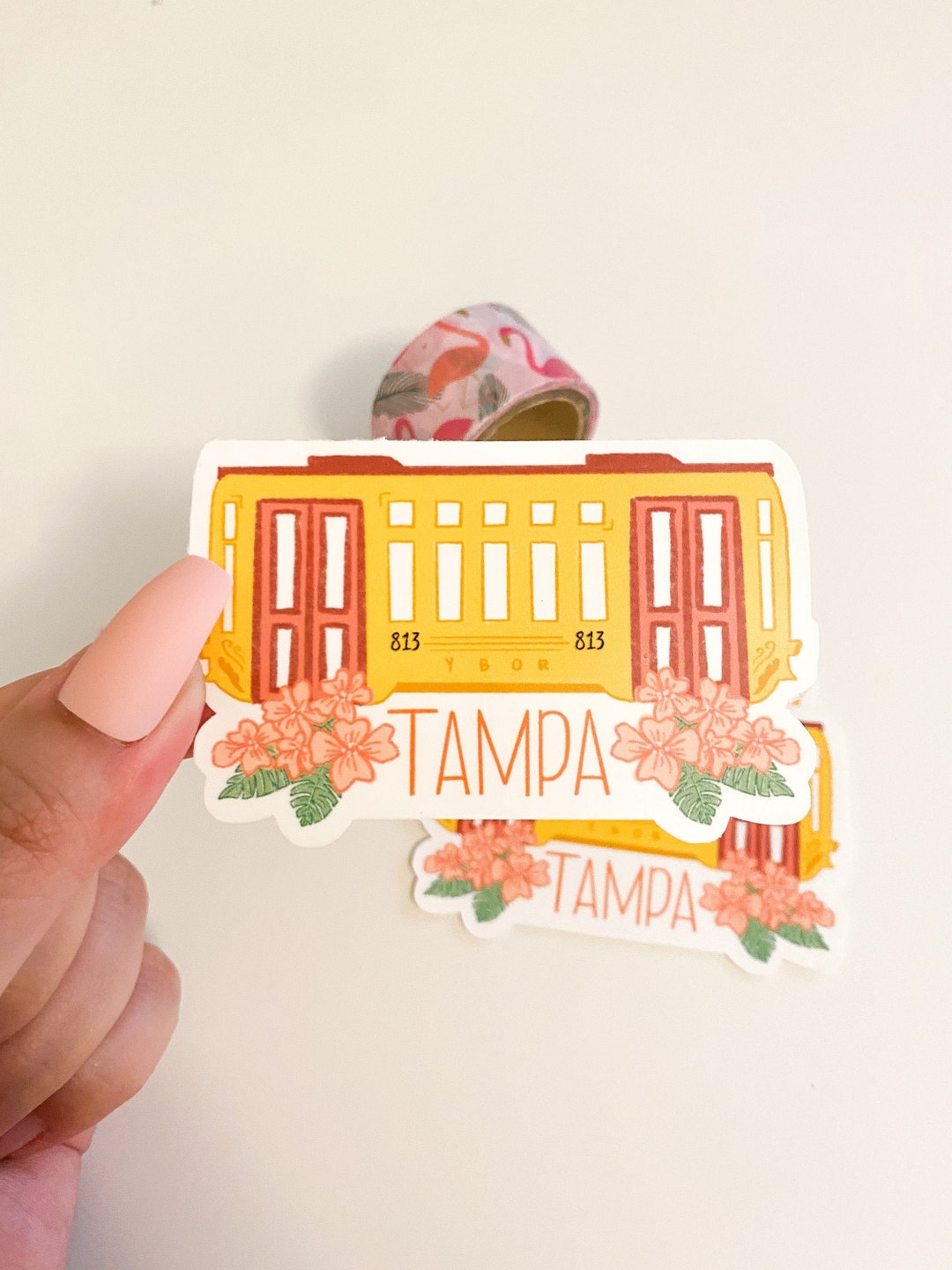 Tampa Sticker Tampa Trolley Ybor Sticker Ybor Florida - Etsy