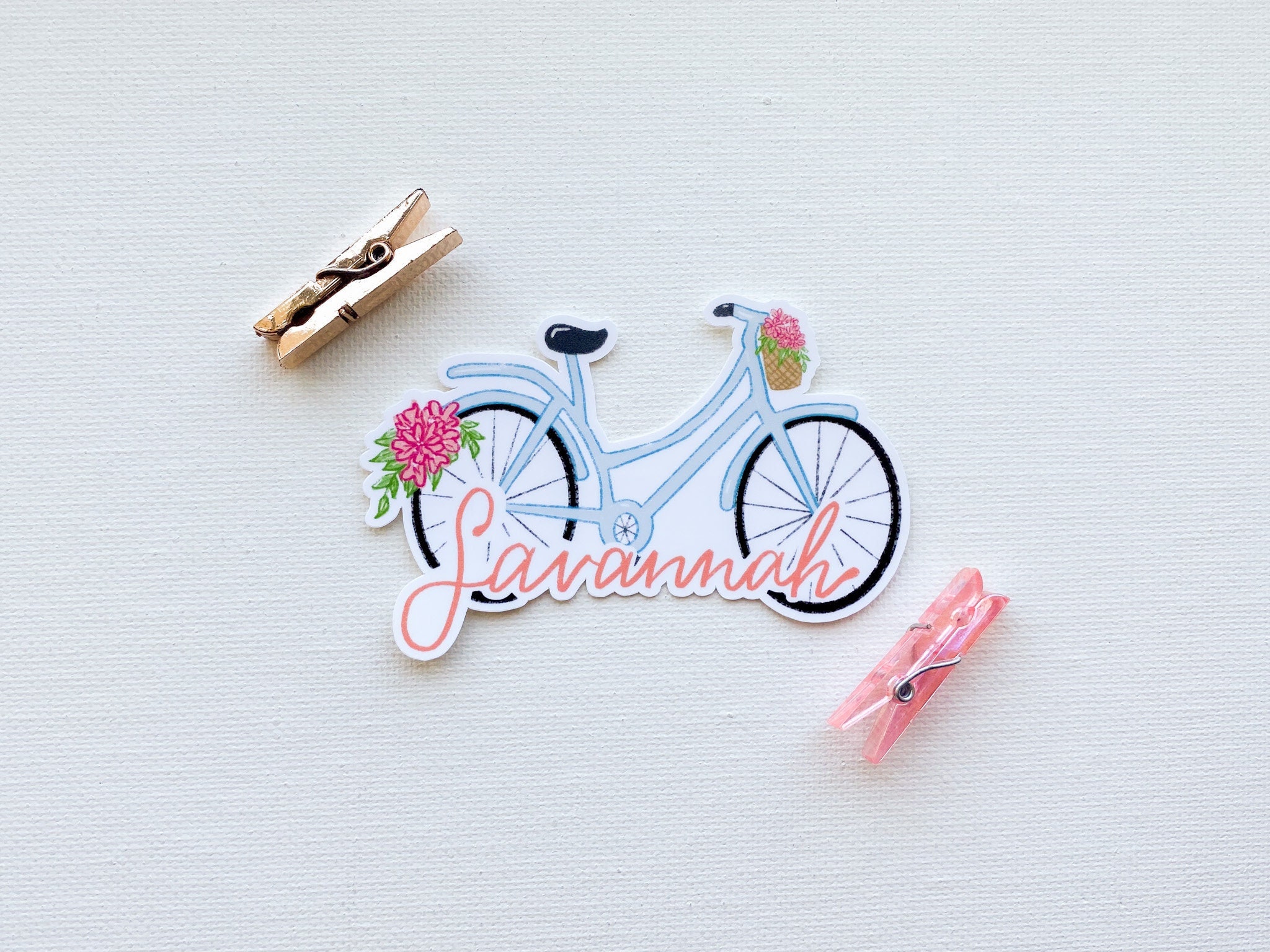 Savannah Sticker Savannah Bike Georgia Sticker Travel - Etsy