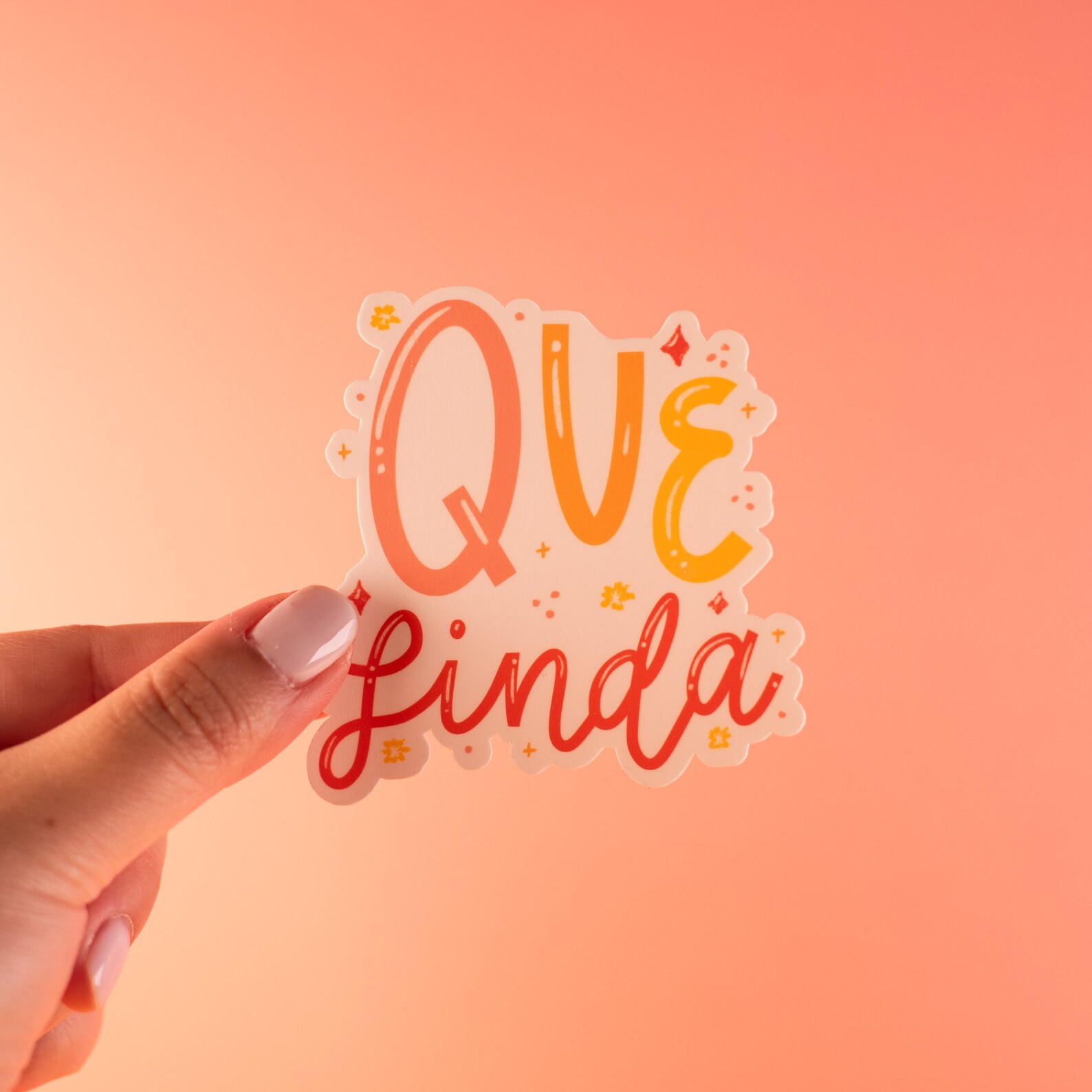 Que Linda Sticker, Spanish Sticker, Cute Saying - Etsy