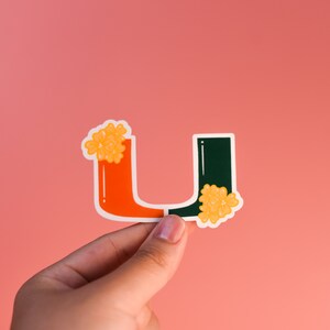 UM Sticker, University of Miami Sticker, UM Logo Sticker, University of ...