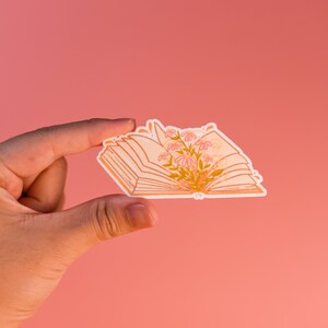 Open Book Sticker, Reading Sticker, Book Lover Sticker - Etsy