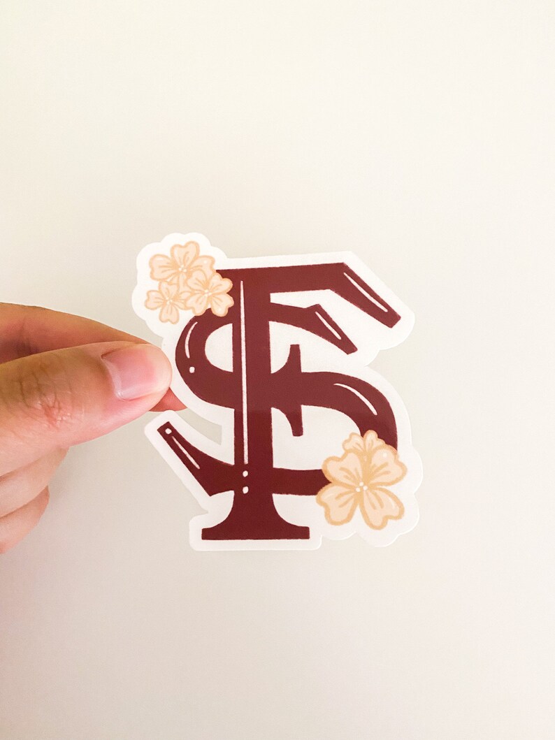 Florida State Sticker FSU Sticker FSU Logo Sticker Florida | Etsy