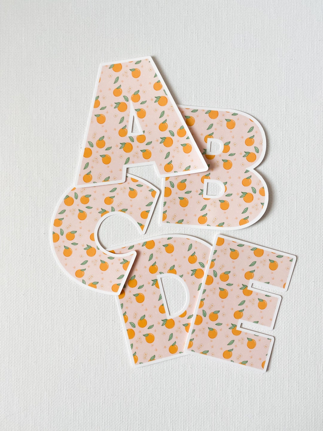 Oranges Letter Sticker Oranges Alphabet Sticker Letter - Etsy