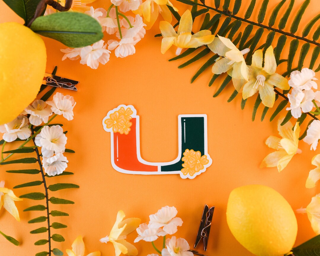 UM Sticker, University of Miami Sticker, UM Logo Sticker, University of ...