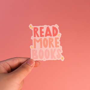 Read More Books Sticker, Reading Sticker, Book Sticker - Etsy