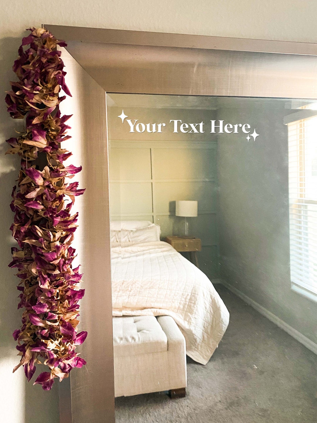 CUSTOM Mirror Decal, Affirmation Decal, Positive Words, Vinyl Decal ...