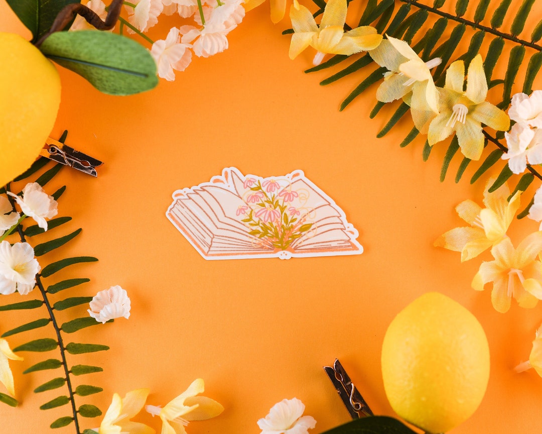 Open Book Sticker, Reading Sticker, Book Lover Sticker - Etsy