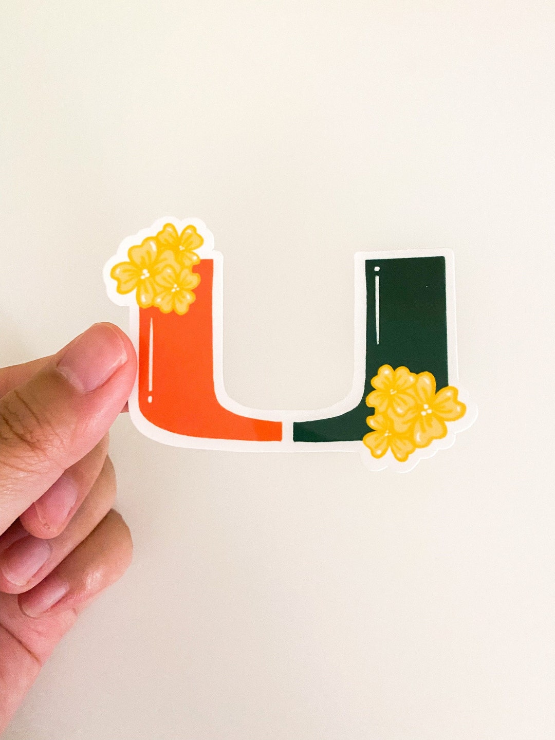 UM Sticker University of Miami Sticker UM Logo Sticker - Etsy