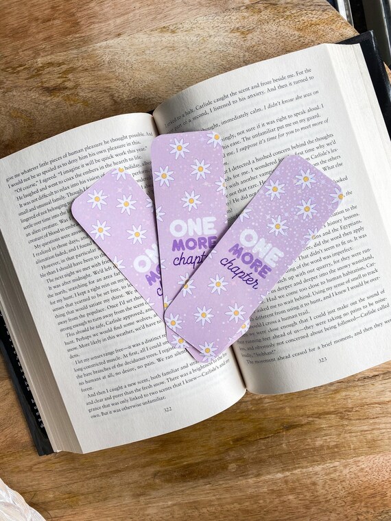 One More Chapter Bookmark Laminated Bookmark Holographic - Etsy