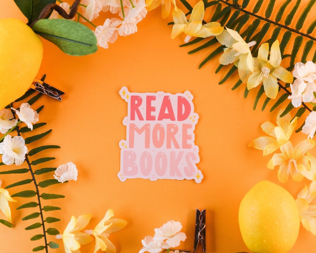 Read More Books Sticker, Reading Sticker, Book Sticker - Etsy