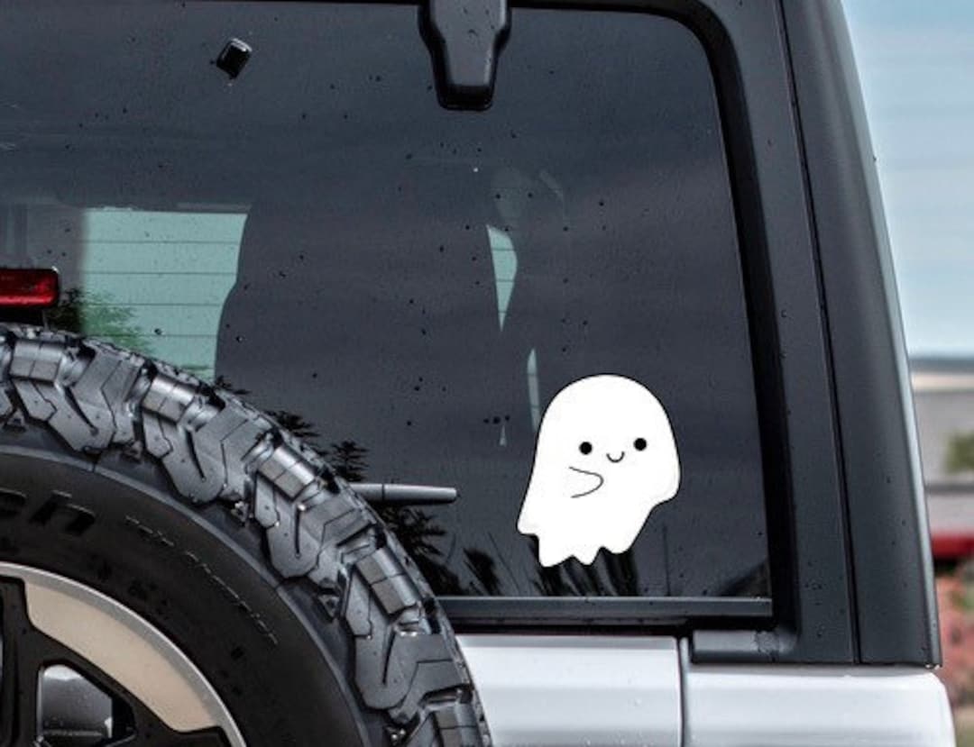 Cute Ghost Vinyl Decal, Car Bumper Sticker, Decal, Sticker, Funny Car ...