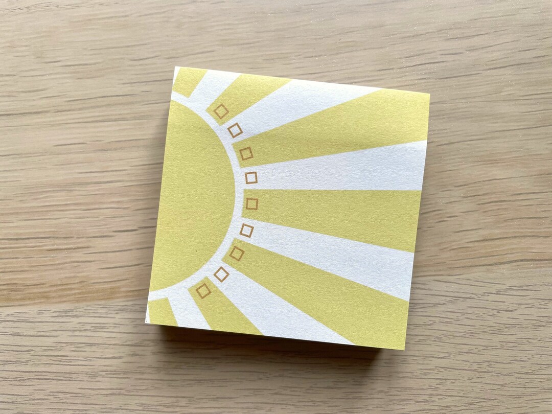 Sunshine to Do List Sticky Notes | Cheerful Daily Checklist or Shopping ...