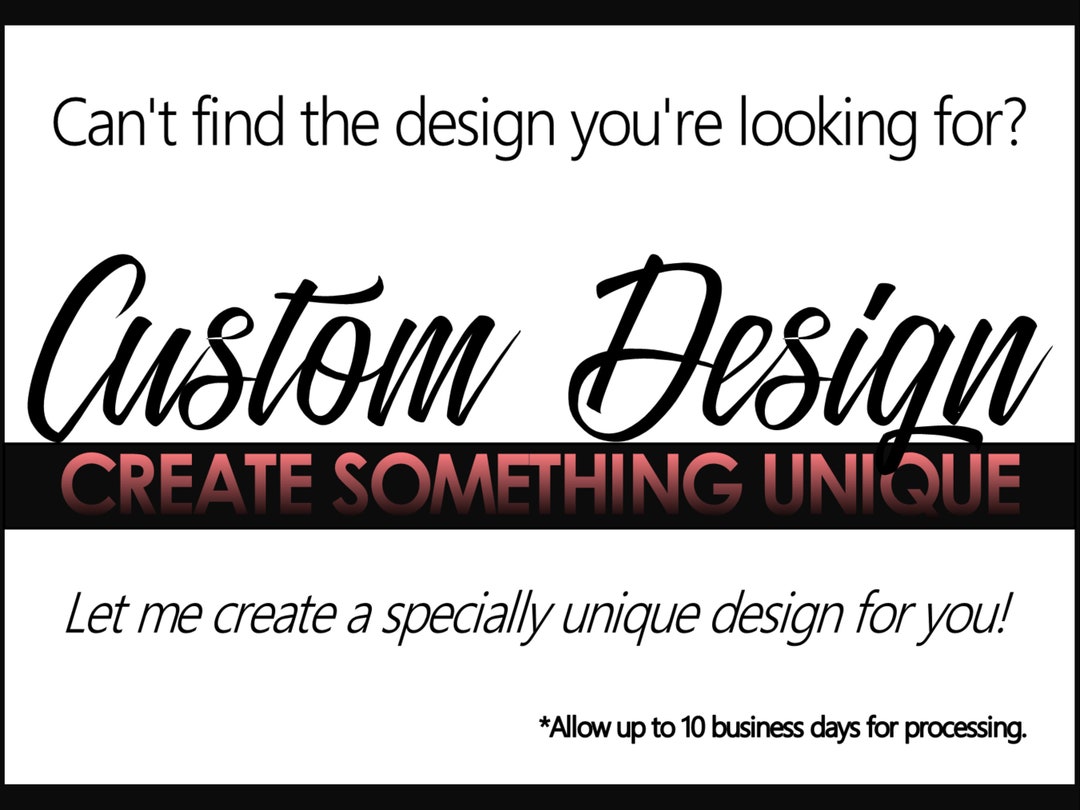 CUSTOM DESIGN SERVICE | Graphic Design | Project Design | Personalize ...