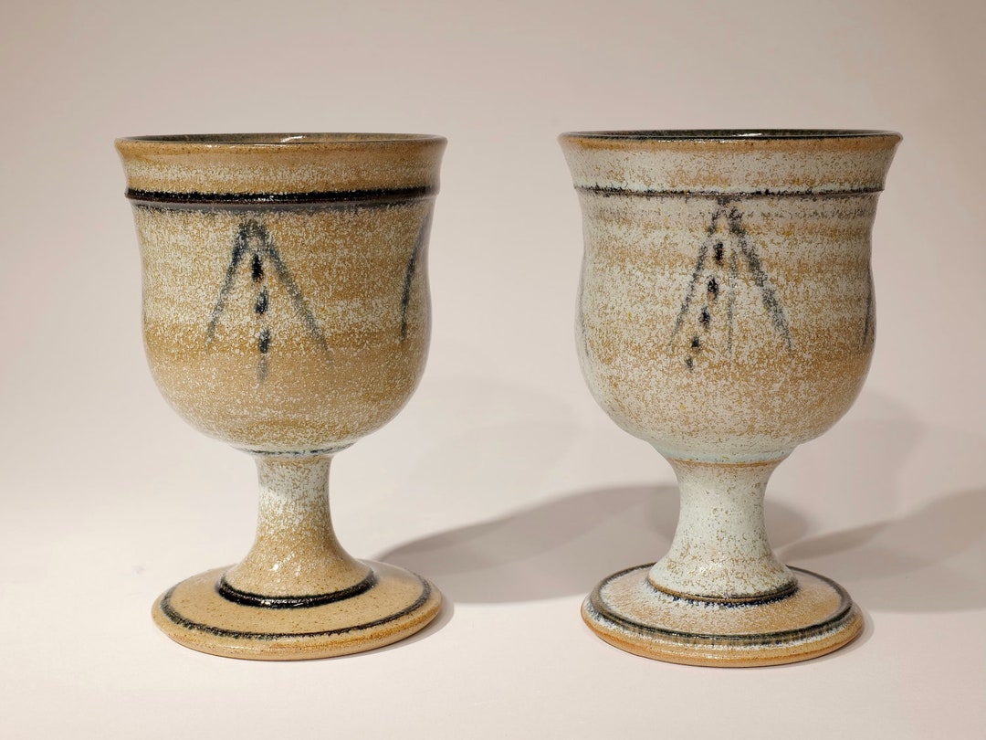 Ceramic Goblets,goblets,wheel Thrown,high Fired,stoneware,wine Goblets ...