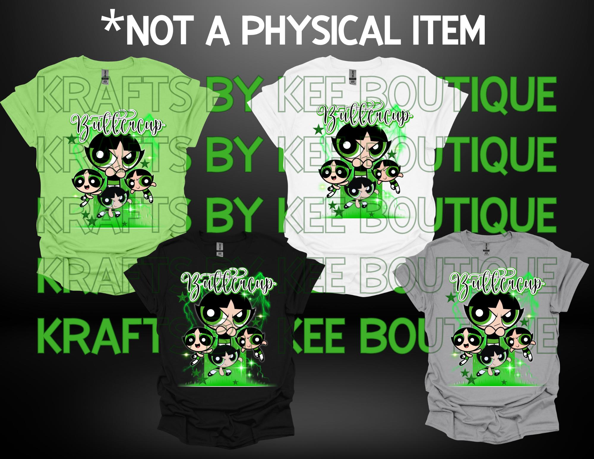 Buttercup Powerpuff Girls Cartoon PNG, Bootleg T-shirt - Etsy