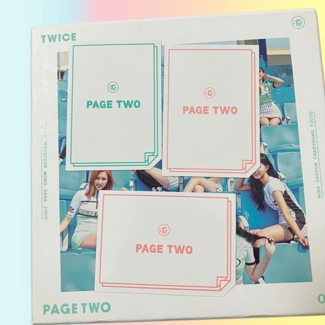 Twice Page Two Album Blue Version | All Items Included | Kpop Album ...