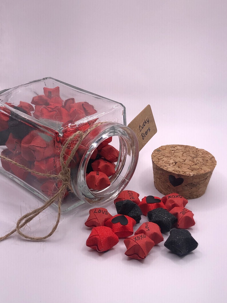 Love Lucky Star Jar | Origami | Japanese | Lucky Stars | Special Gift ...