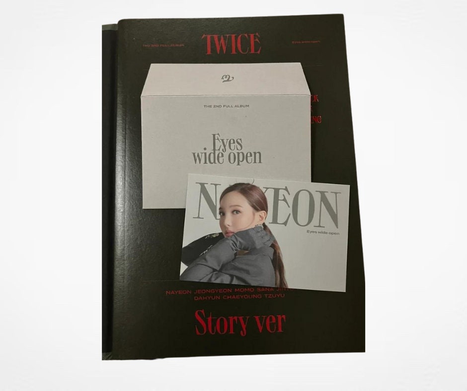 Twice Eyes Wide Open Album Story Version All Items Included Kpop Album Twice Etsy