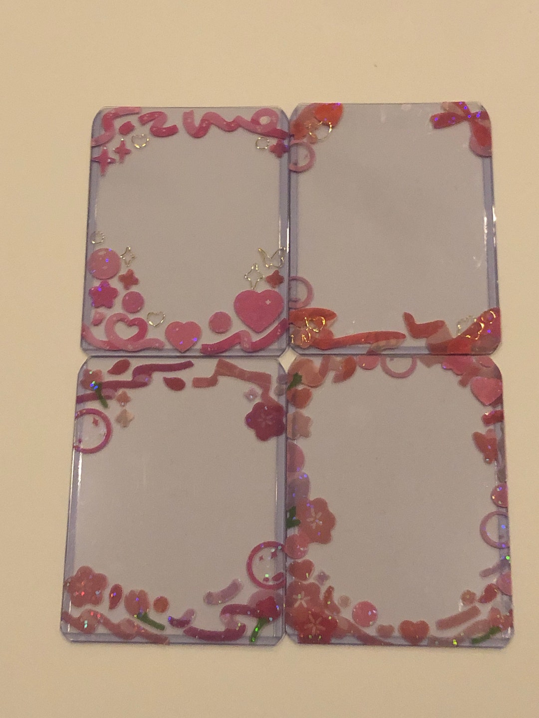 Decorated Toploader 4 Set | Toploader | K-pop Photocard | PC | Polco ...