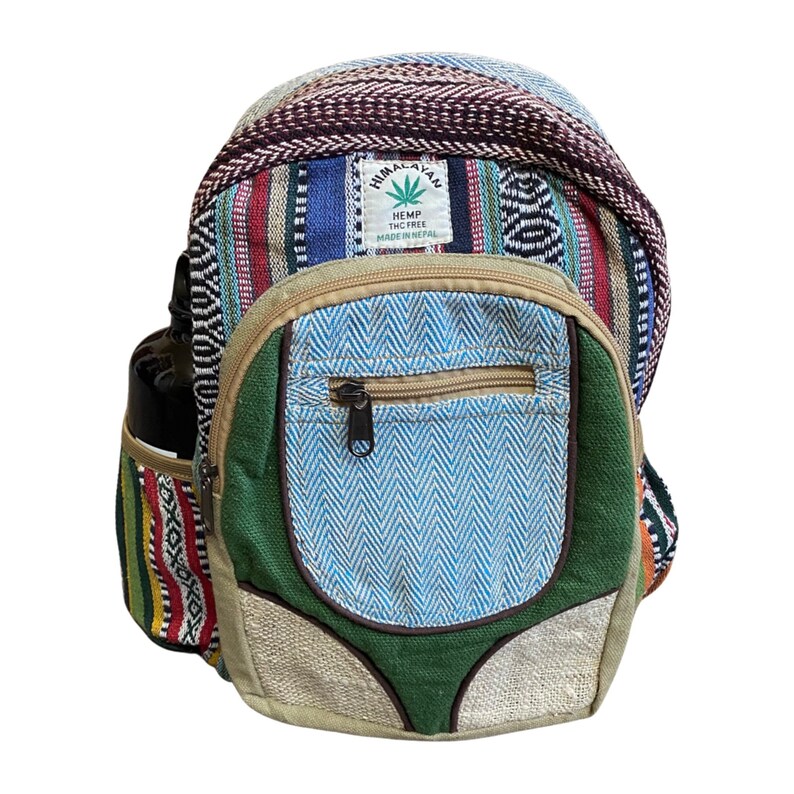 Mini Handmade Hemp Backpack | Boho Bag - Etsy
