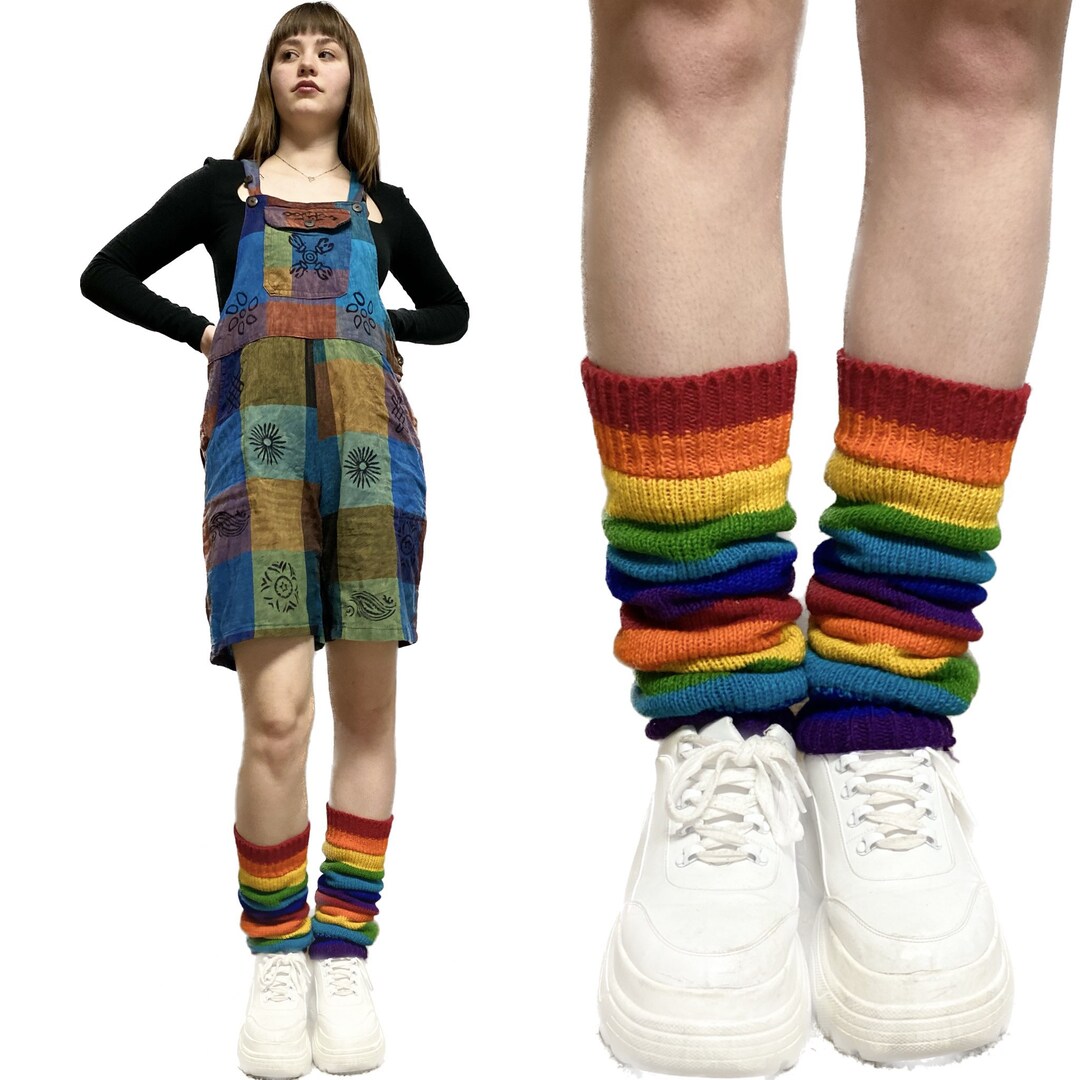Rainbow Leg Warmer - Etsy