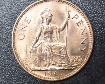 1967 One Penny Elizabeth - Etsy