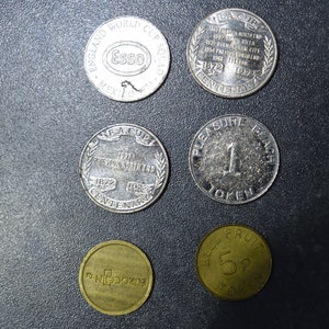 GB Coins 6X Gaming Token 1970 ---> ~~L@@K~~ - Etsy