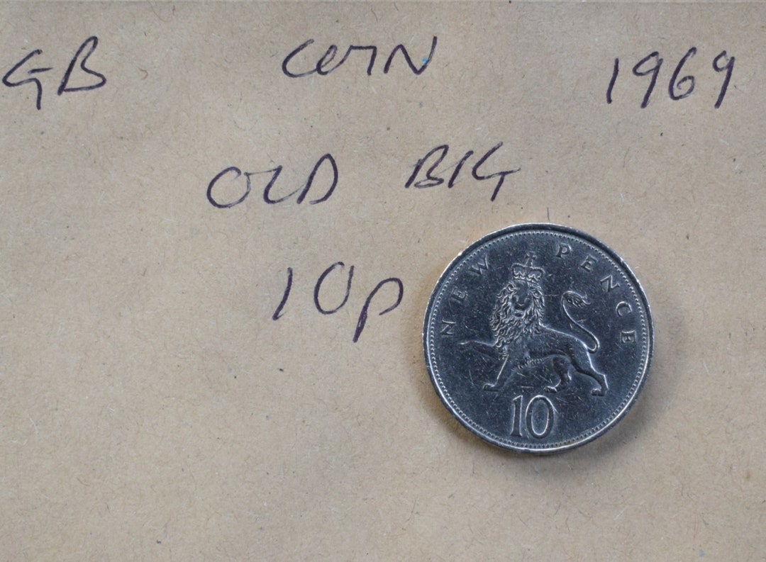GB Coins Big Old 10p 1969 LK - Etsy