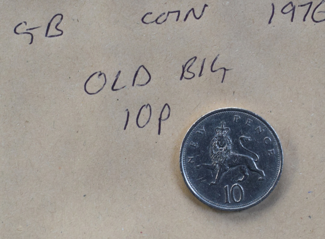 GB Coins Big Old 10p 1976 ~~L@@K~~ - Etsy