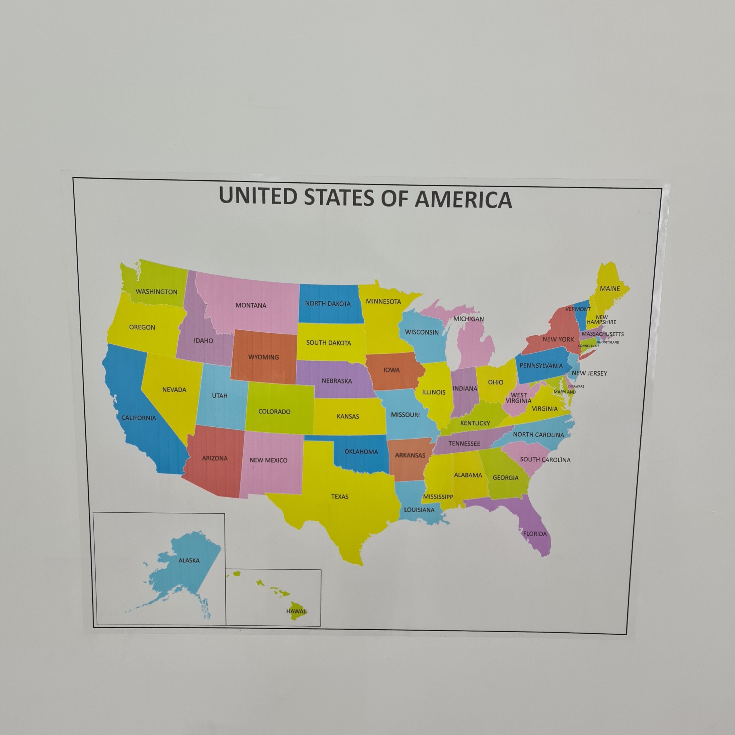 Static Holding Dry-erase USA Map U.S. Map Wall Art - Etsy Australia