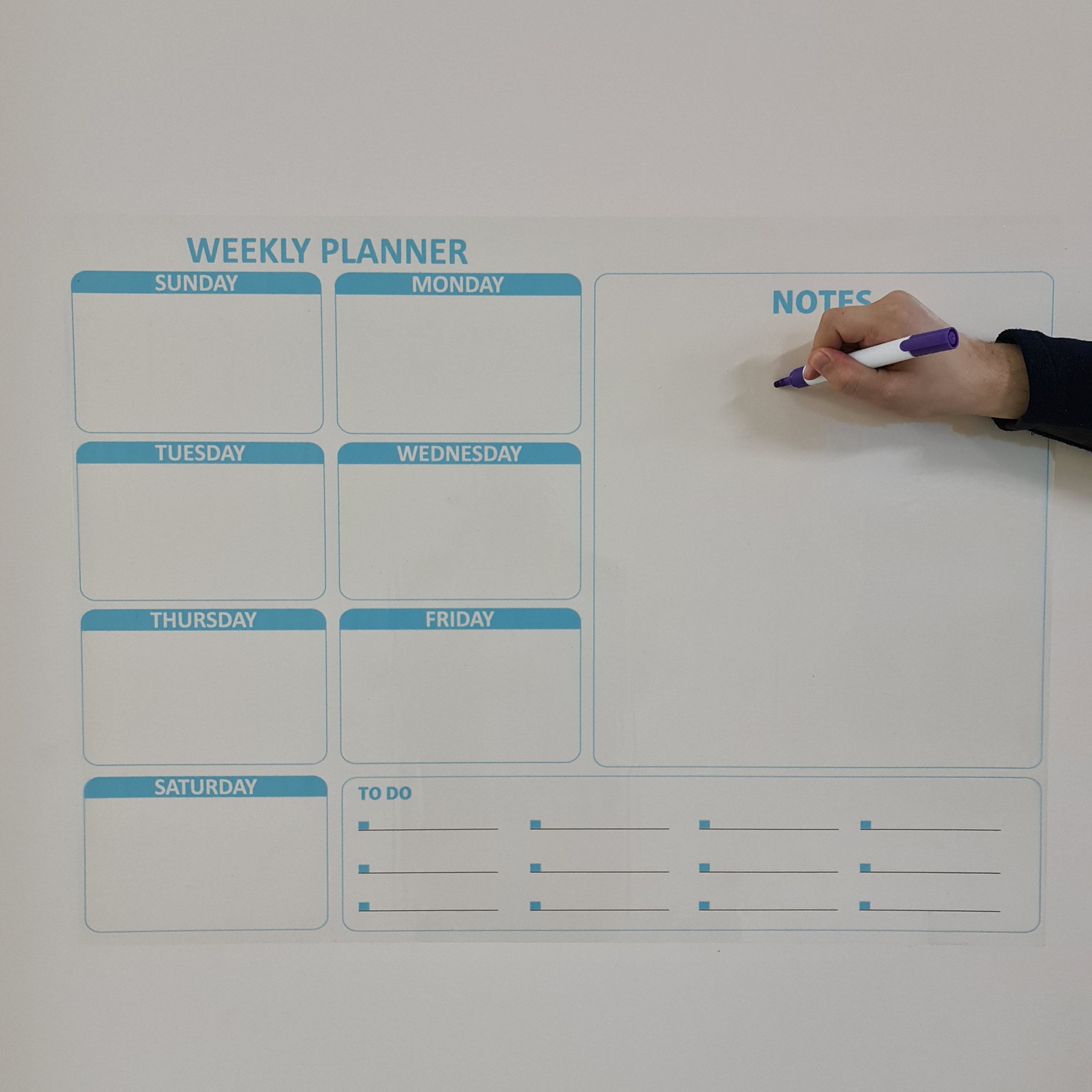 Static Holding Dry-erase Weekly Planner, Office Planner, Teacher ...