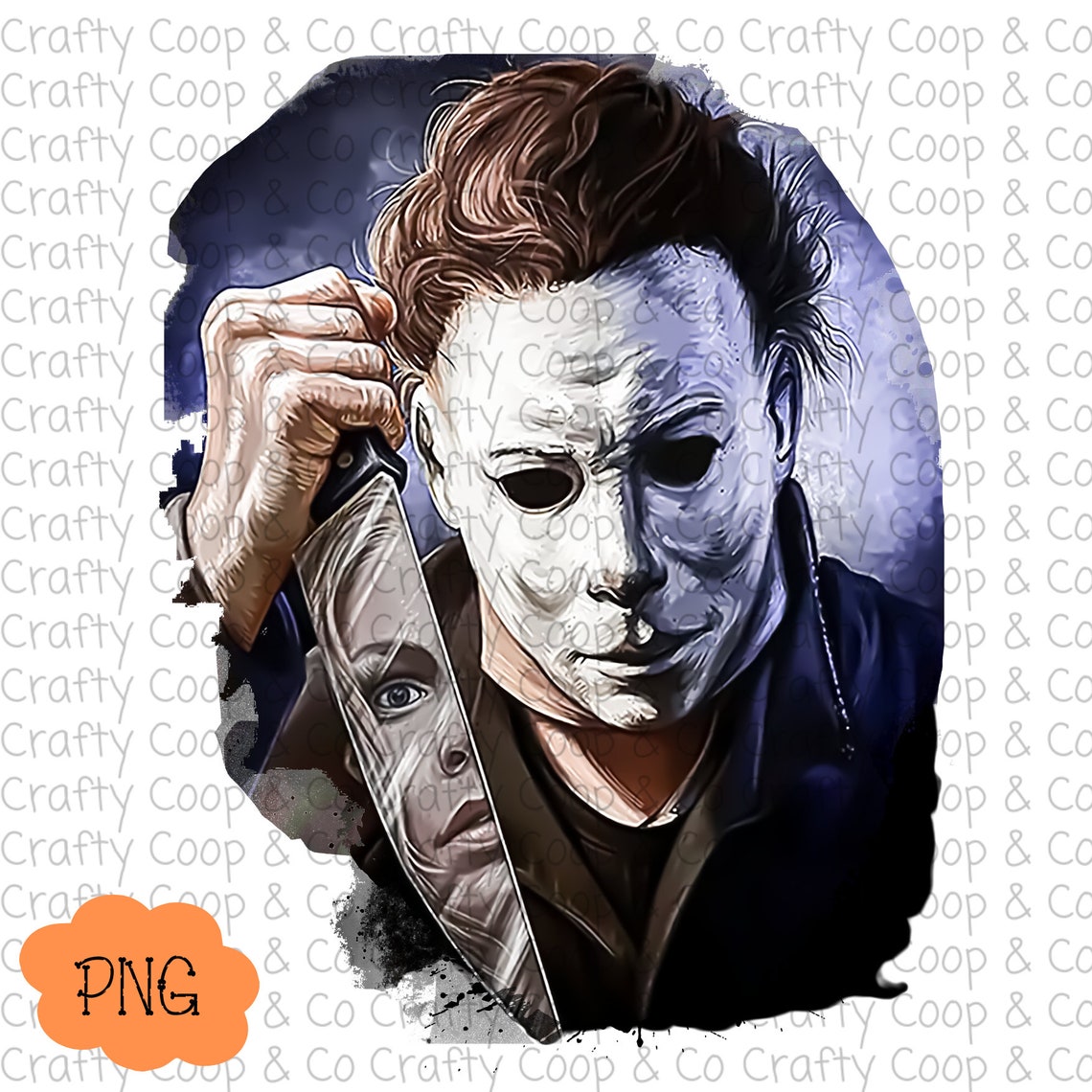 Michael Myers Halloween PNG- Michael Myers Halloween Sublimation Design ...