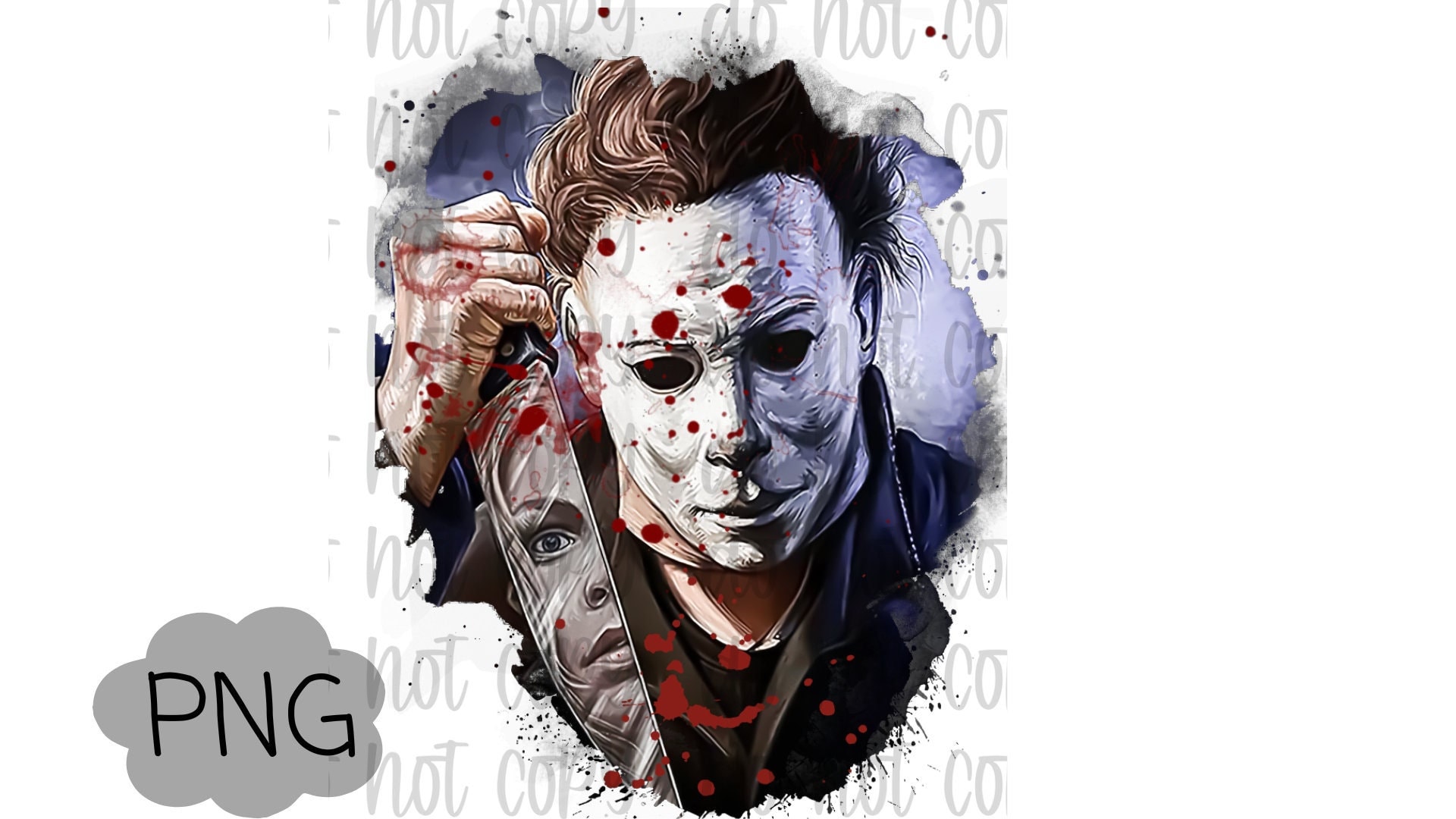 Michael Myers Halloween PNG- Michael Myers Halloween Sublimation Design ...