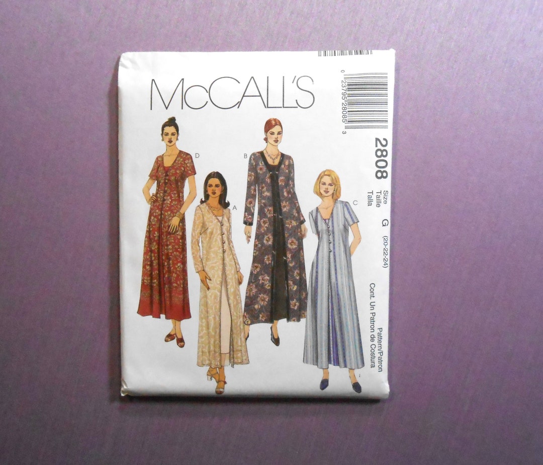 Plus Sizes Duster Maxi Dress V Neck Long Sleeve Short - Etsy