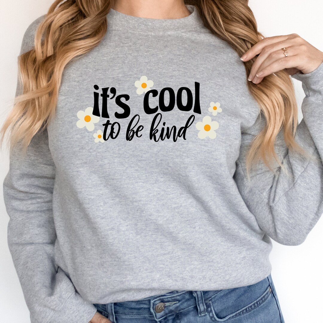 It's Cool to Be Kind Svg, Be Kind Svg, Retro Daisies SVG, Digital ...